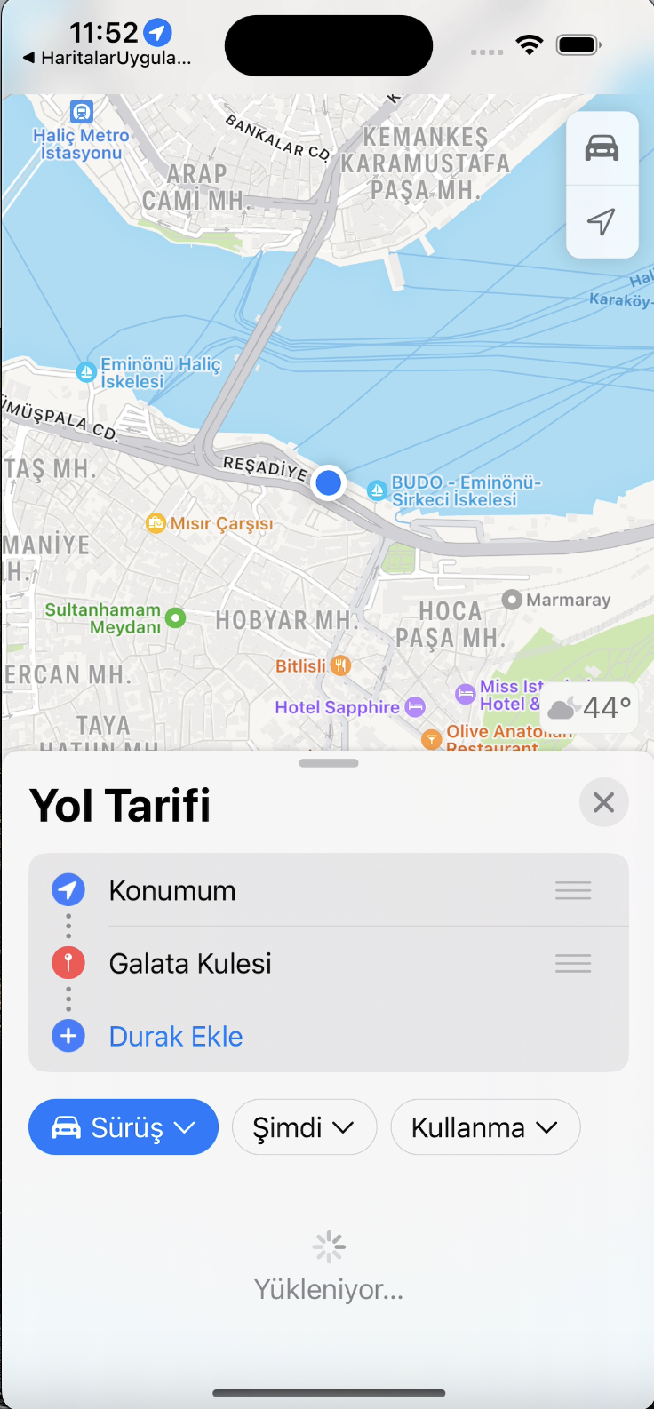 GitHub - yasinctn/HaritalarUygulamasi