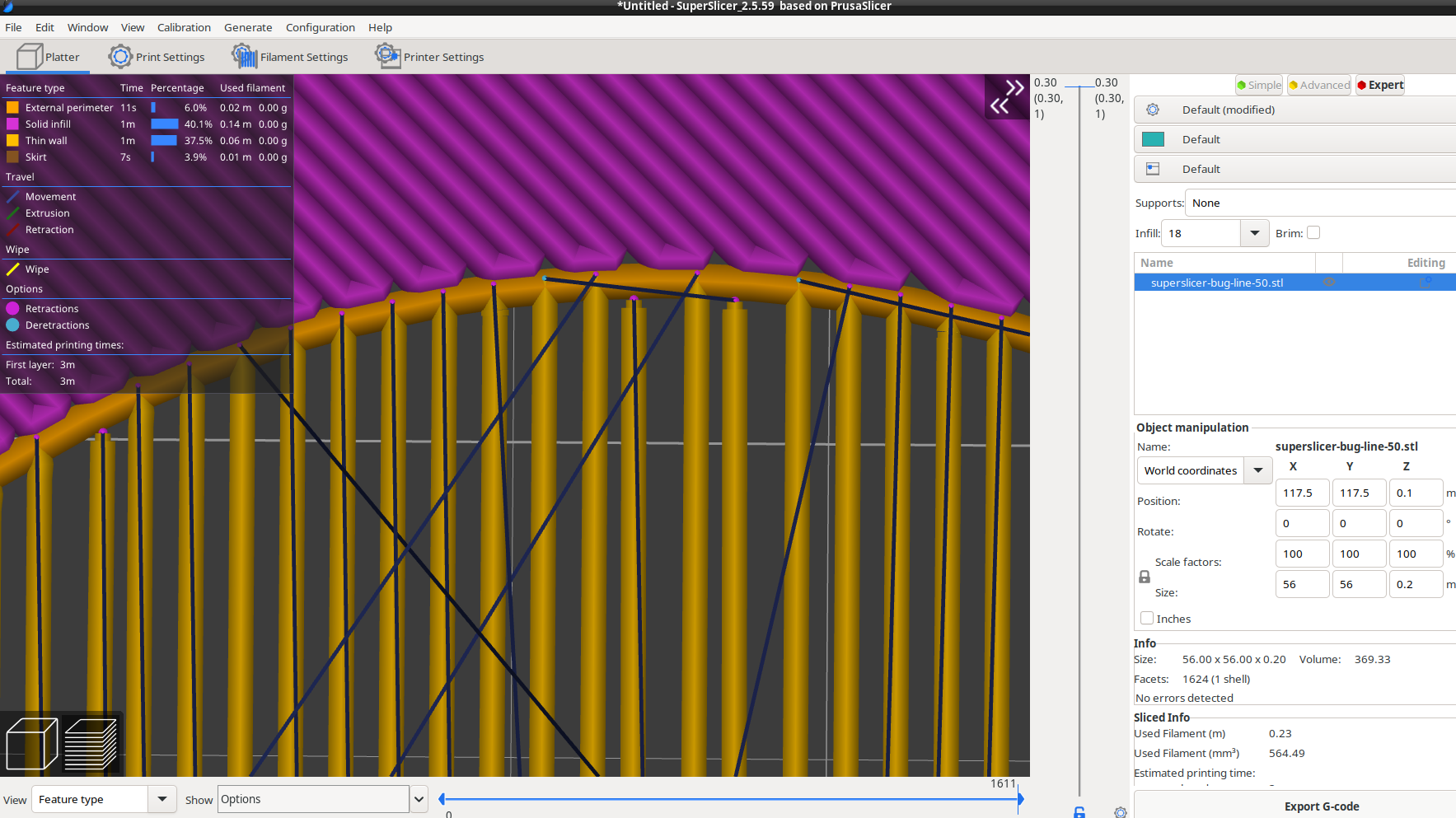 Thin Walls with Overlap 100% within a ring causes crooked lines · Issue #3893 · supermerill ...
