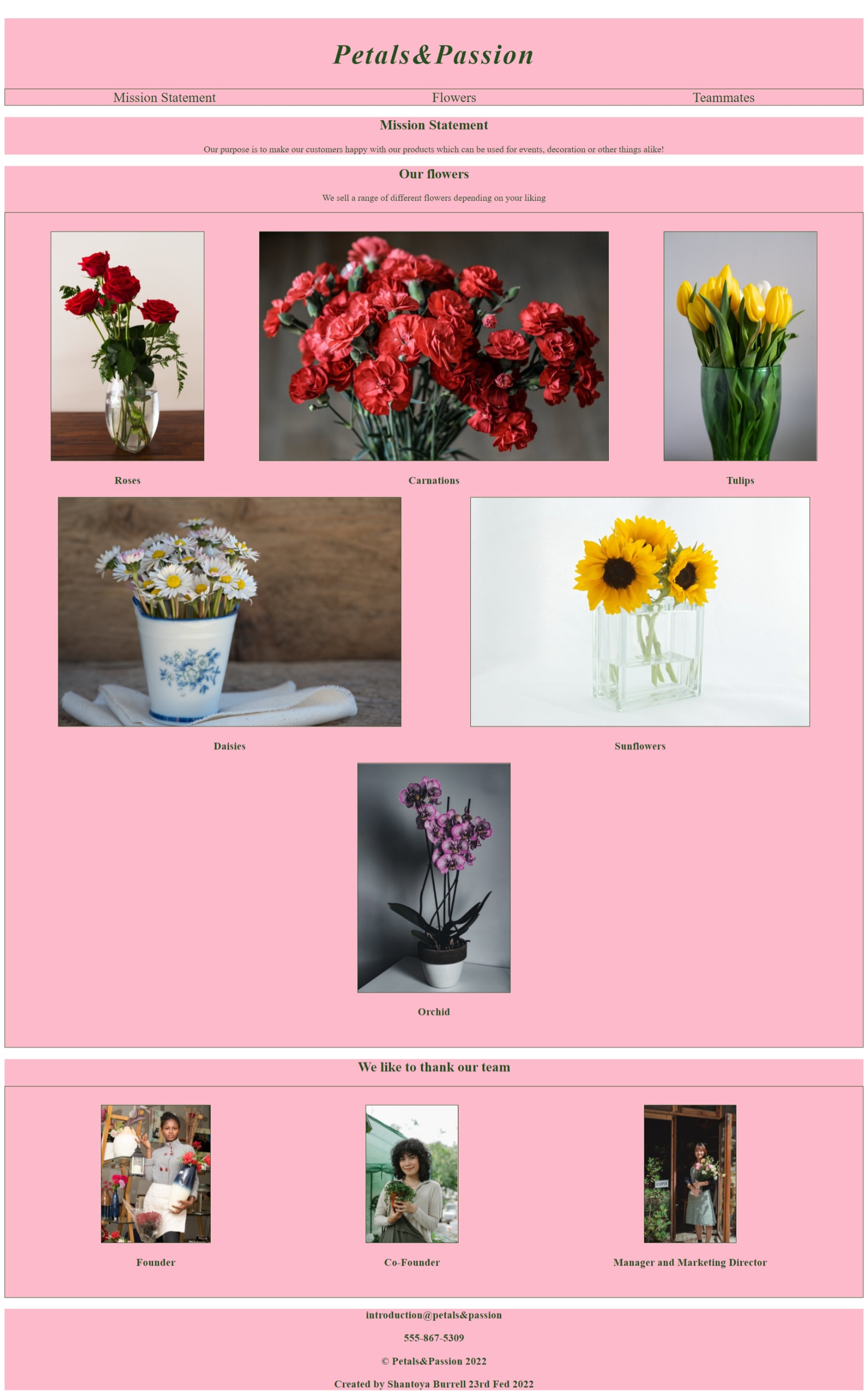 GitHub - Shan-Establishments/Petals-and-Passion: Off Platform Project using flexbox