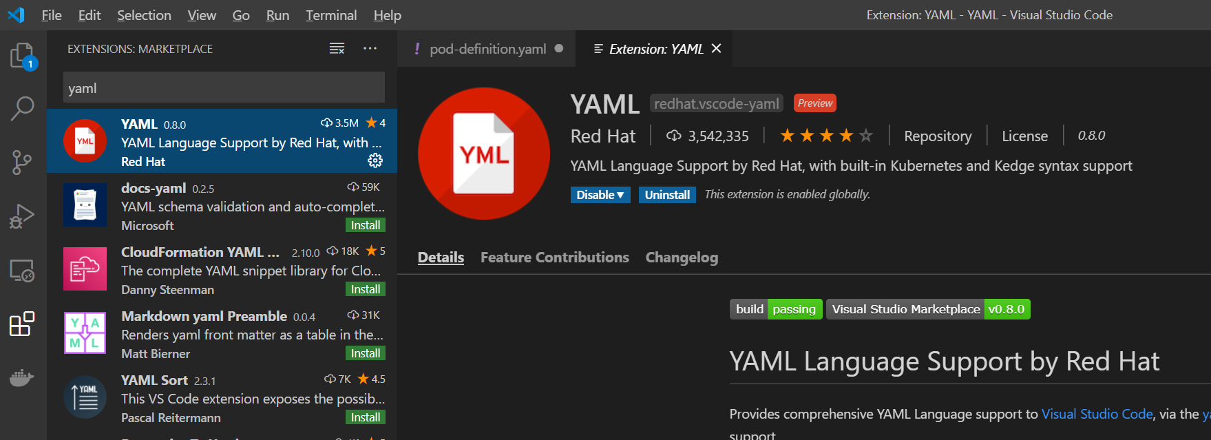 Auto complete is not working · Issue #299 · redhat-developer/vscode-yaml · GitHub