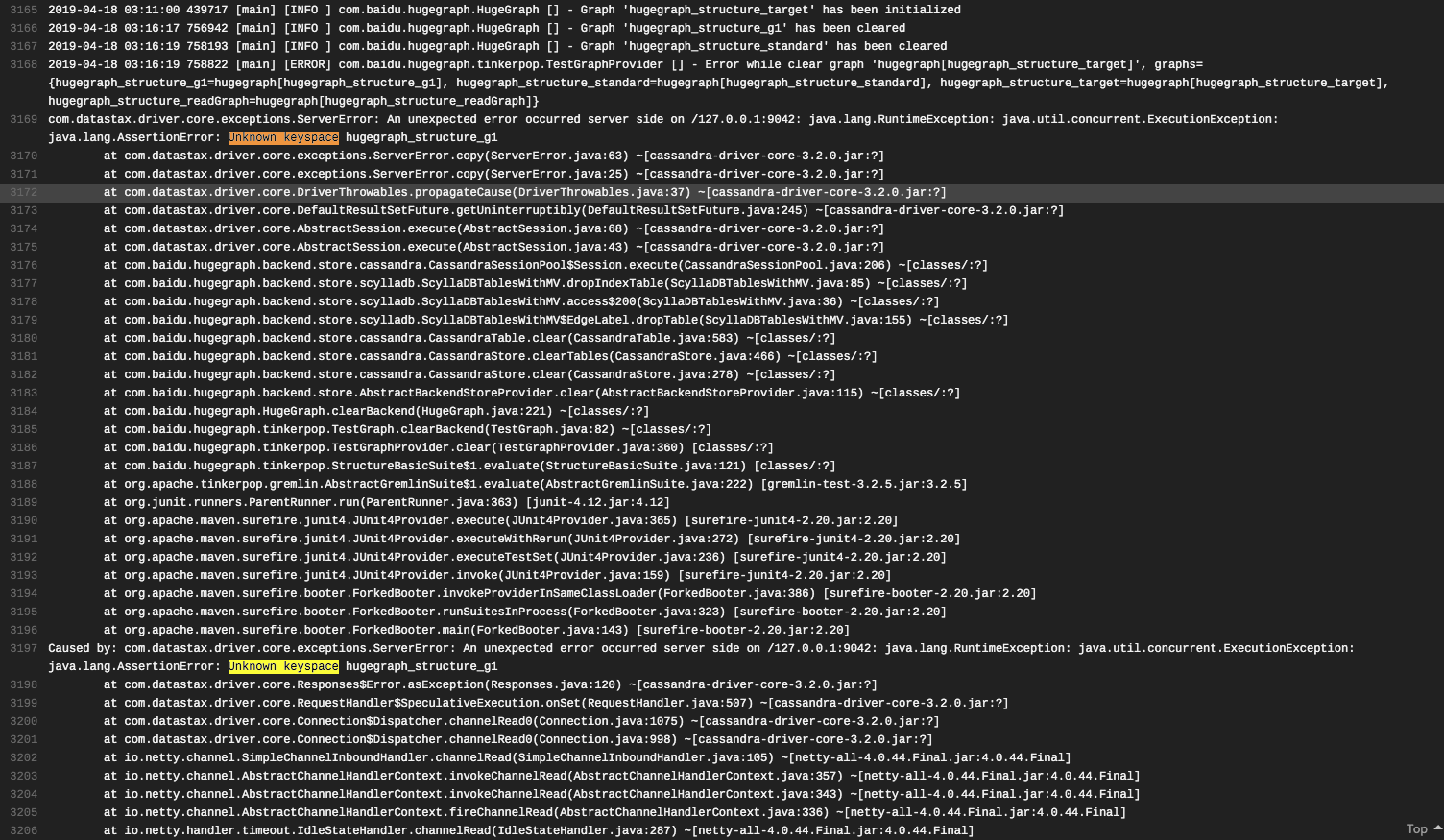AssertionError: Unknown keyspace hugegraph_structure_standard · Issue #463 · apache/incubator ...