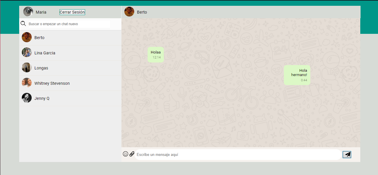 GitHub - camilon0/whatsappweb-front: Ejemplo del whatsapp web