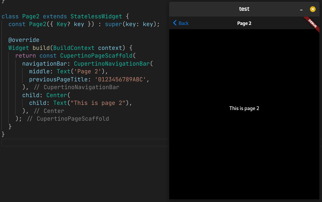 Allow disabling replacing CupertinoNavigationBar previousPageTitle text with "Back" · Issue ...