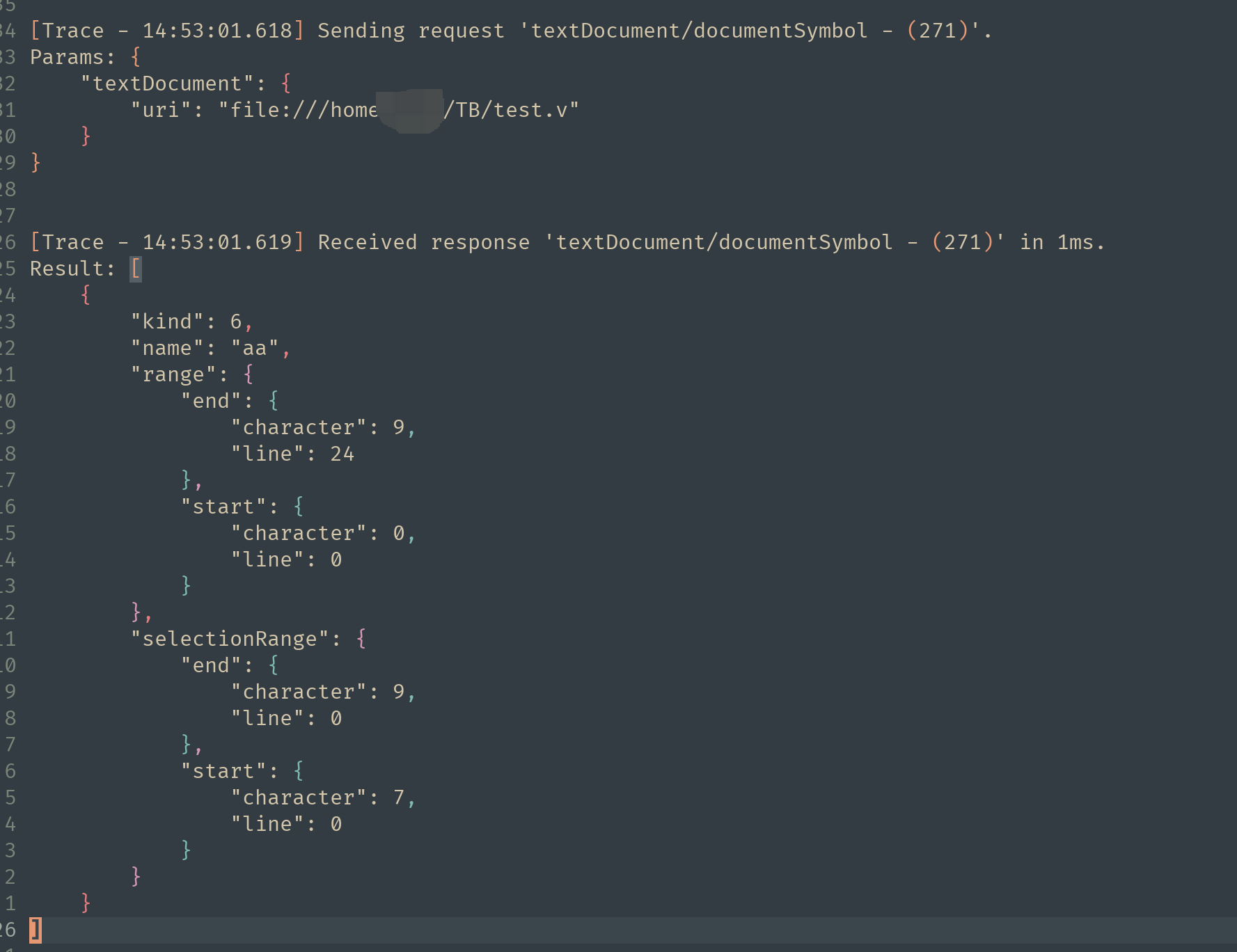 symbol only output module name in nvim coc.nvim · Issue #1882 · chipsalliance/verible · GitHub