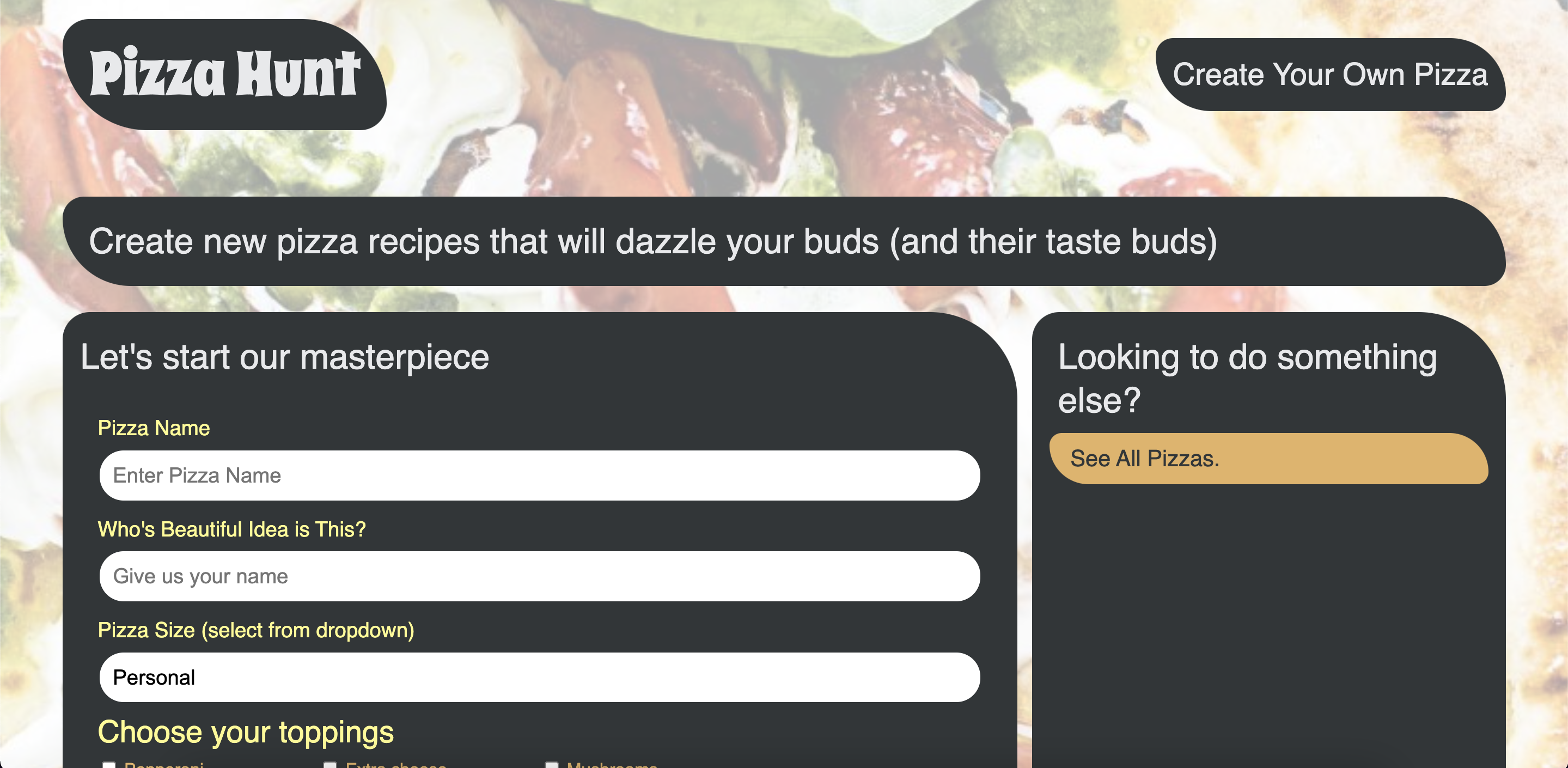 GitHub - Serendipbrity/pizza-hut