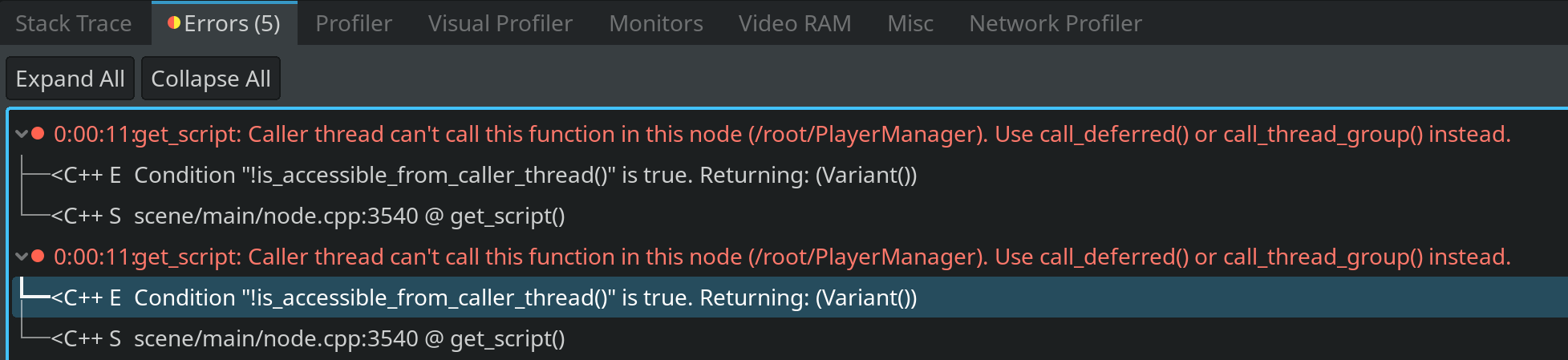 ResourceLoader.load_threaded_request use_sub_threads = true causes Editor + Player to hang ...
