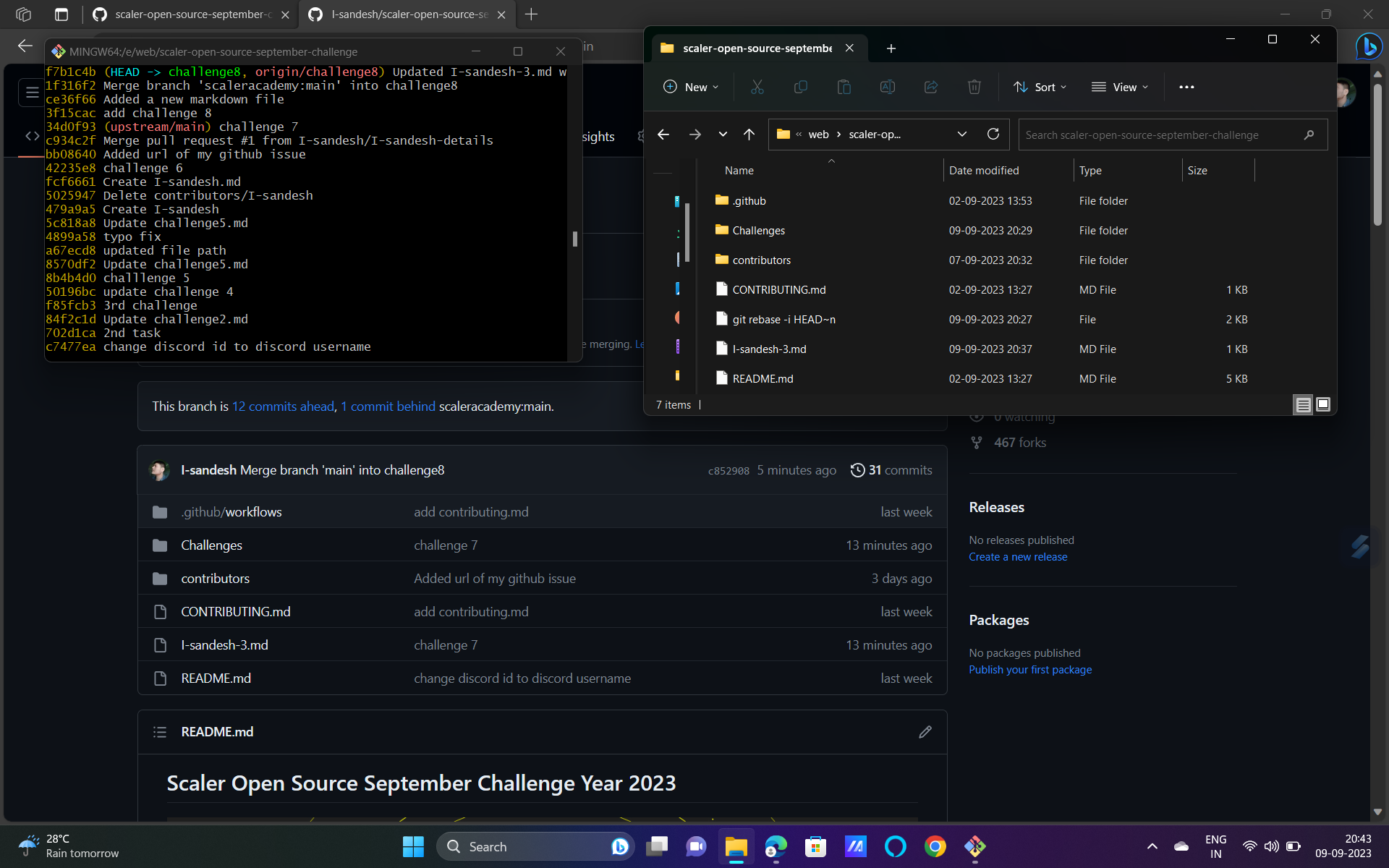 Challenge 1-29: Sandesh · Issue #50 · scaleracademy/scaler-open-source-september-challenge · GitHub