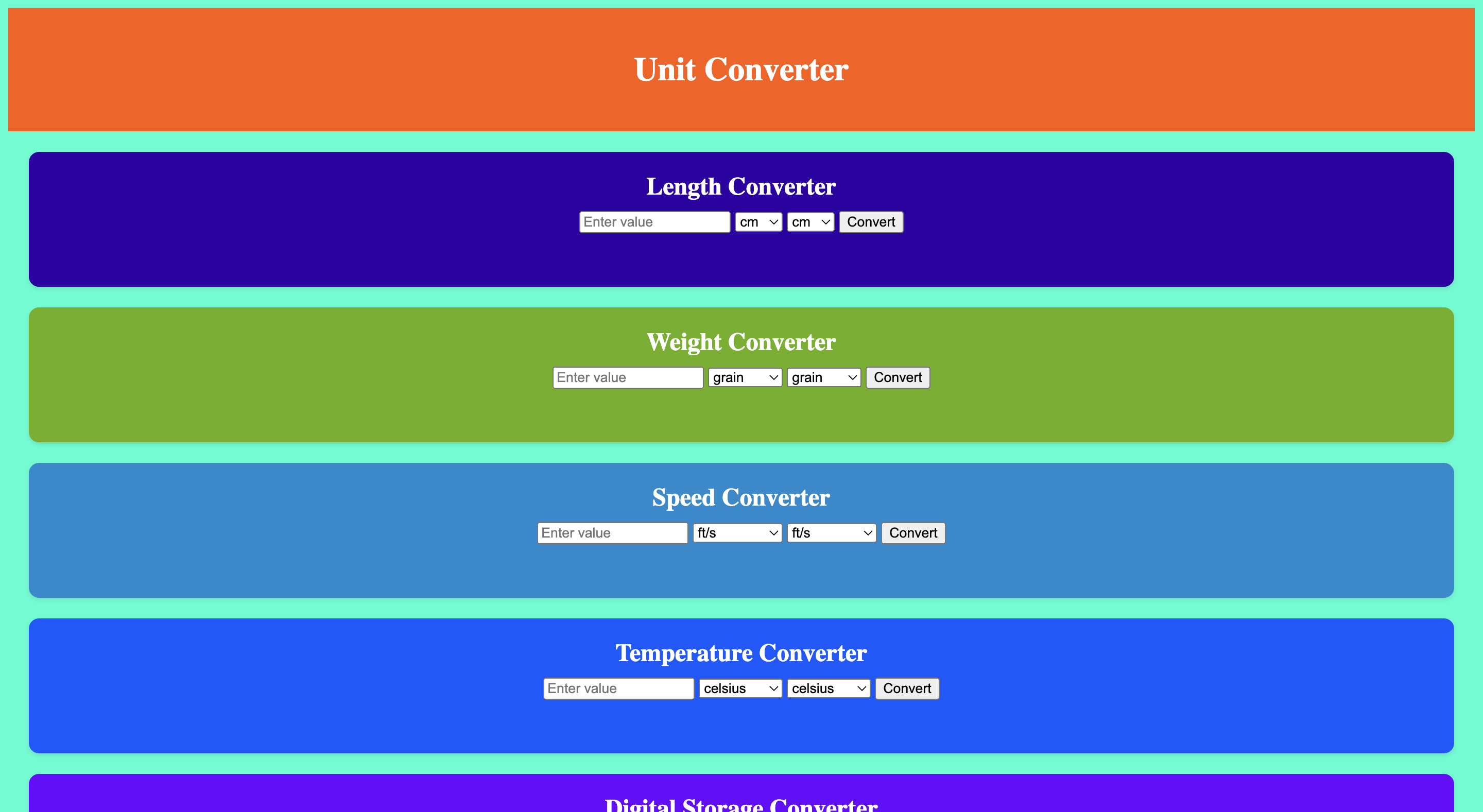 Unit Converter Issue 828 TusharKesarwani Front End Projects GitHub