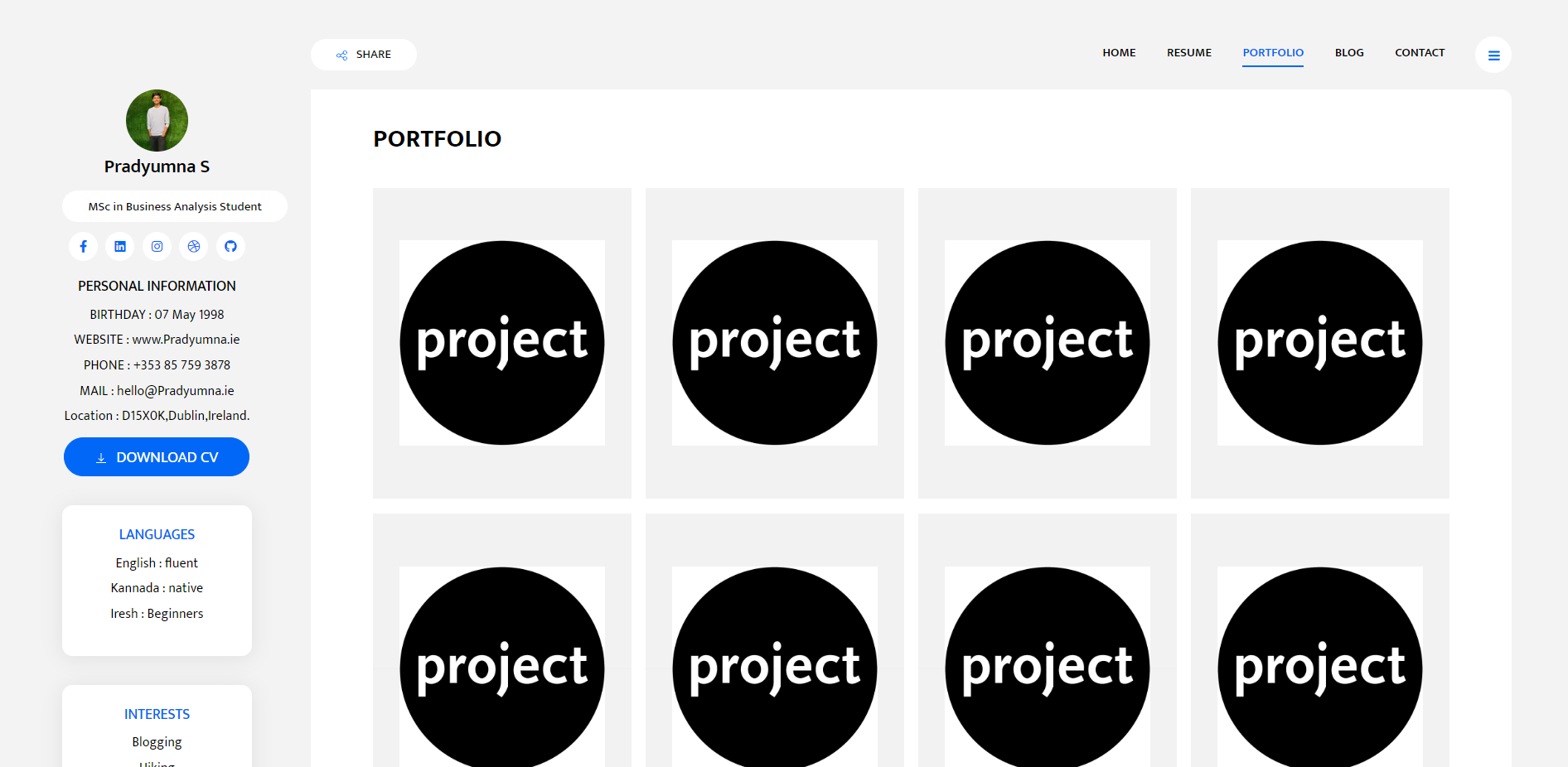 GitHub - Pradyumna-yes/Business-Analyst-Portfolio-Website: A portfolio is a collection of ...