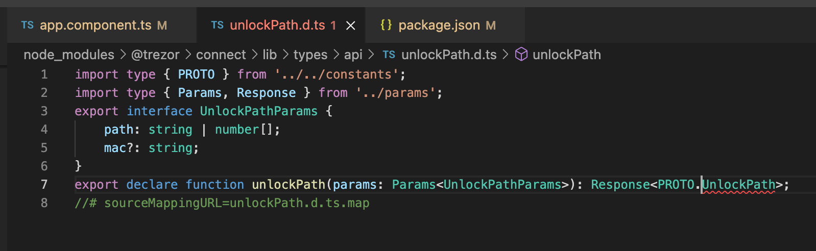 Missing type UnlockPath when using Angular 13 · Issue #6799 · trezor/trezor-suite · GitHub