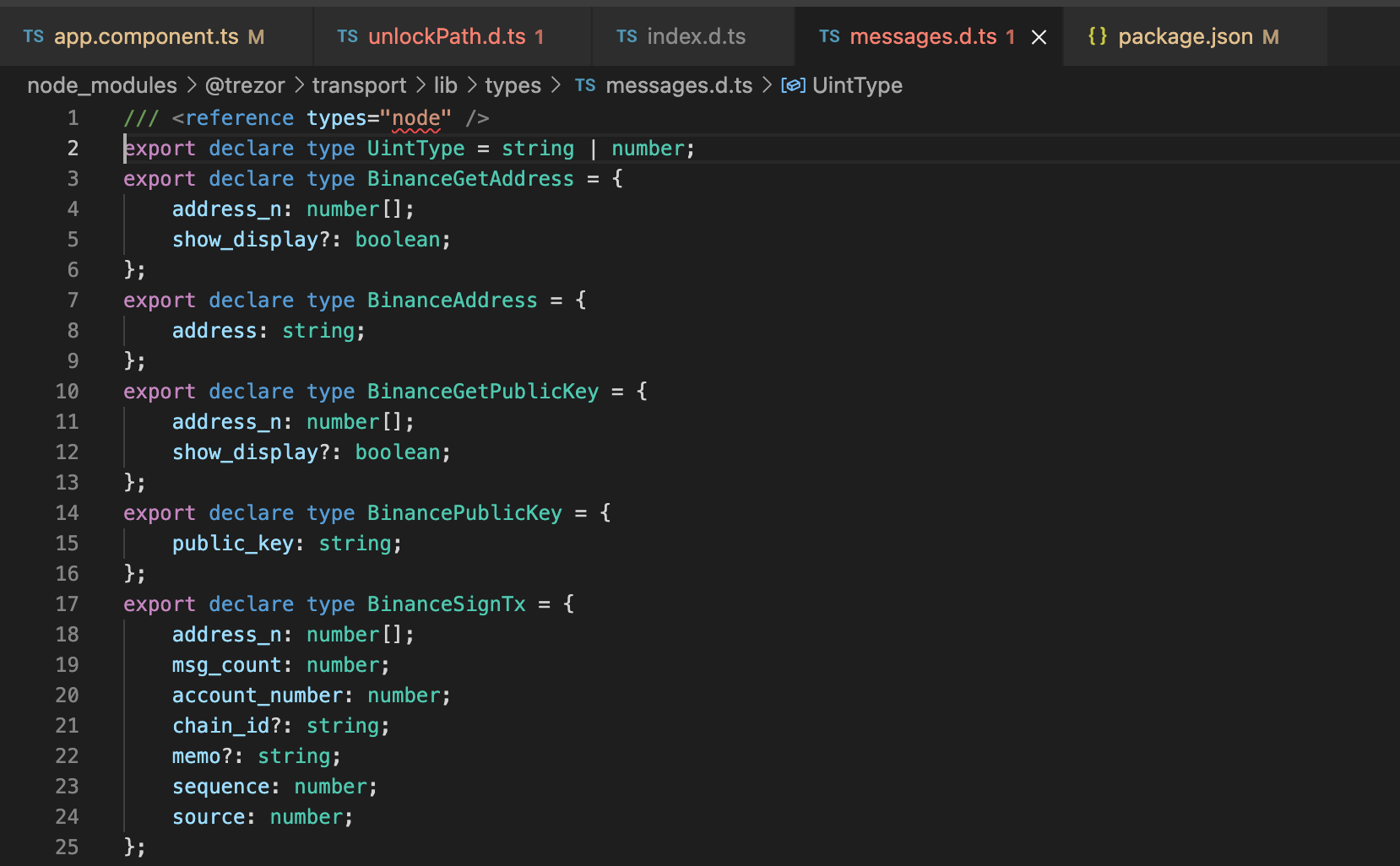 Missing type UnlockPath when using Angular 13 · Issue #6799 · trezor/trezor-suite · GitHub