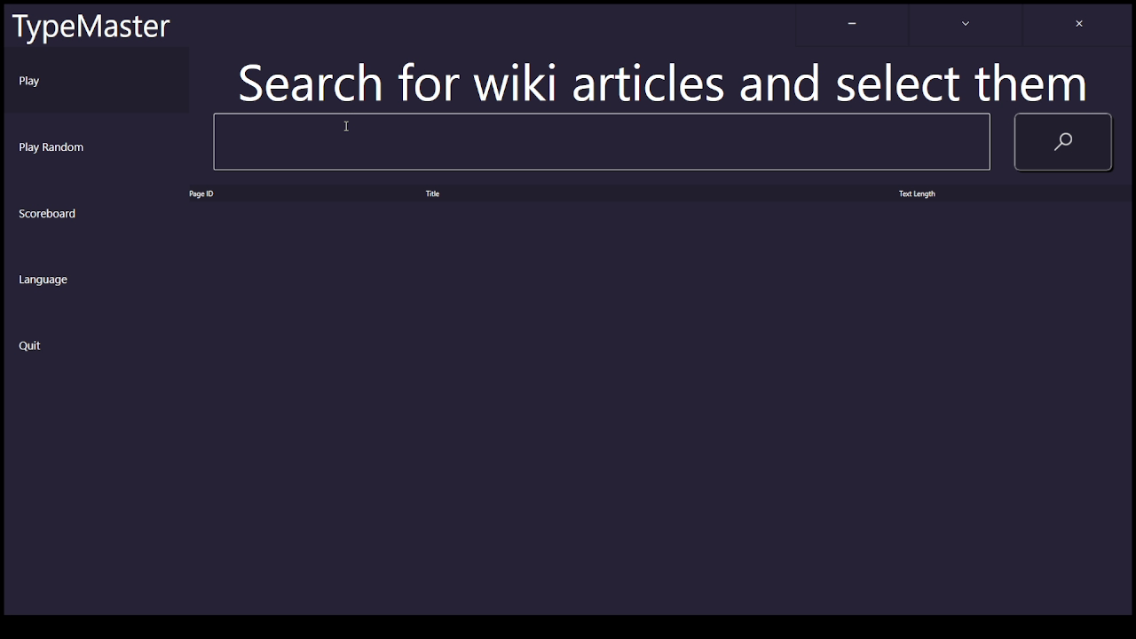 GitHub - ksawio97/TypeMaster: TypeMaster: Boost your typing skills while exploring Wikipedia ...