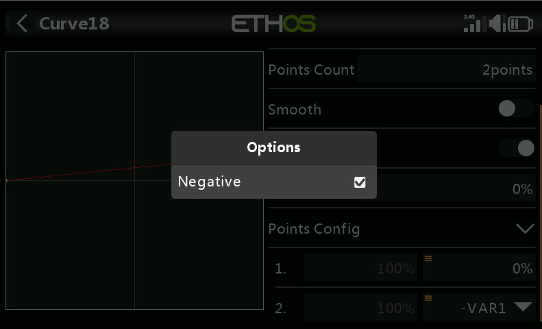 Negative option doesn't appear to work on Curve points with 1.5.0 · Issue #2557 · FrSkyRC/ETHOS ...