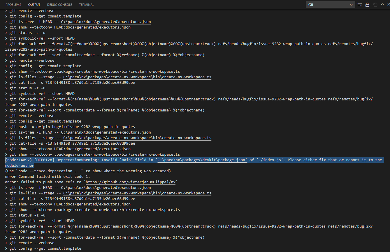 create-nx-workspace - Fails when there's a space in the path - Windows · Issue #9282 · nrwl/nx ...