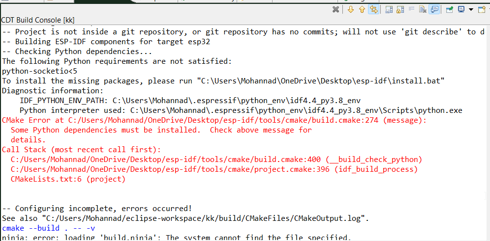 The following Python requirements are not satisfied: python-socketio