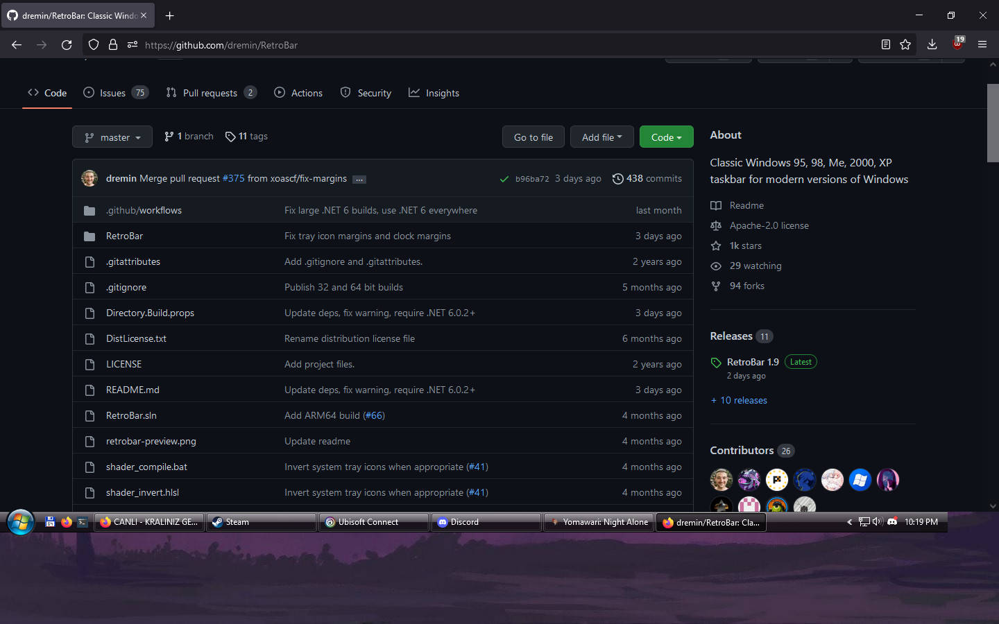 Some fullscreen games cause RetroBar to dislocate itself · Issue #380 · dremin/RetroBar · GitHub