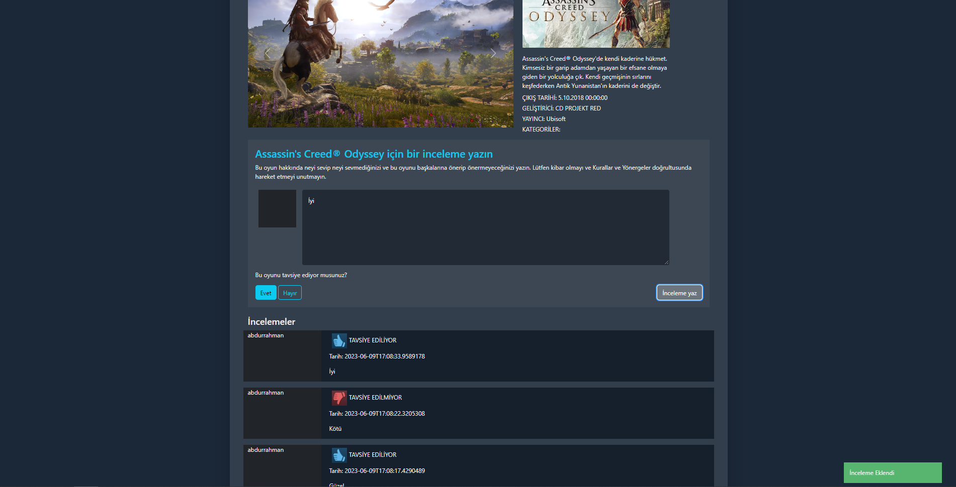 GitHub - AbdurrahmanVarol/SteamCloneApp