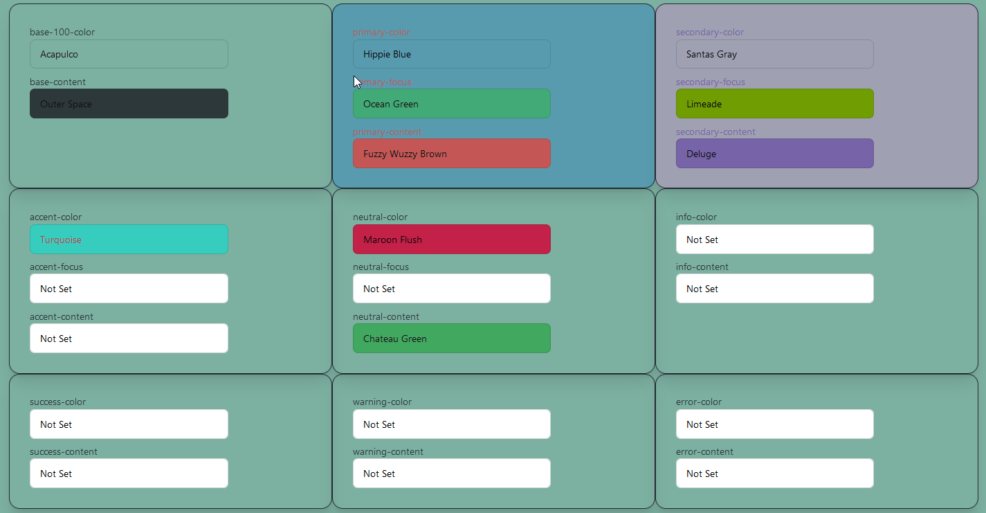 bug: bg- and text- class names work for primary & secondary, but not for the other colors ...