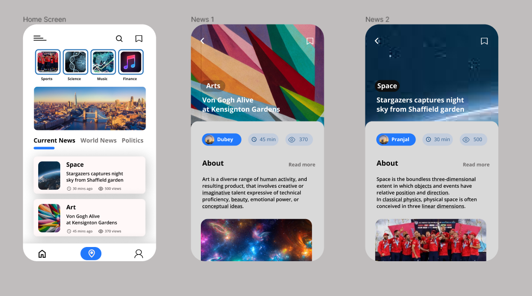 GitHub - dubey2709/NewsPage: A basic news app design using figma