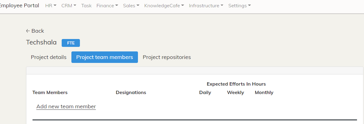 Adding new Team member functionality should be disabled for Inactive ...