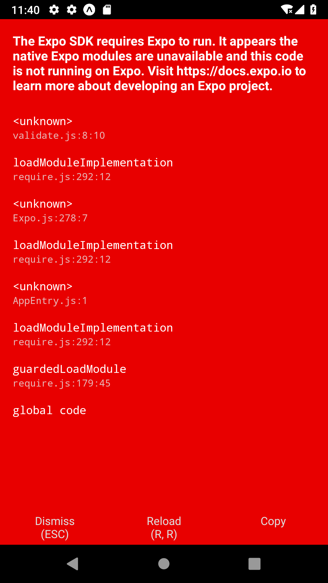The Expo Sdk Requires Expo To Run On Android Right After Expo Init · Issue 2625 · Expoexpo