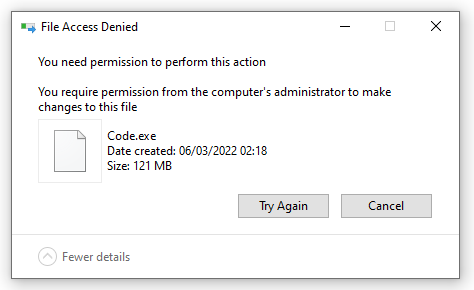 Updating causes Vscode Error code 183 · Issue #144872 · microsoft ...