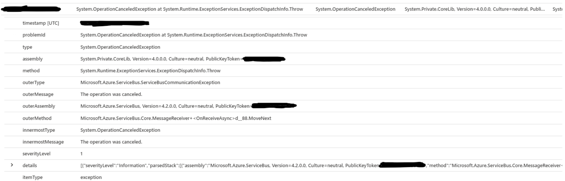 System.OperationCanceledException - The operation was canceled · Issue #463 · Azure/azure ...