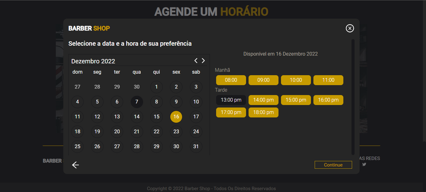 GitHub - xrossinifonseca/Barber-shop-agendamento: Frontend para uma barbearia que possibilita o ...
