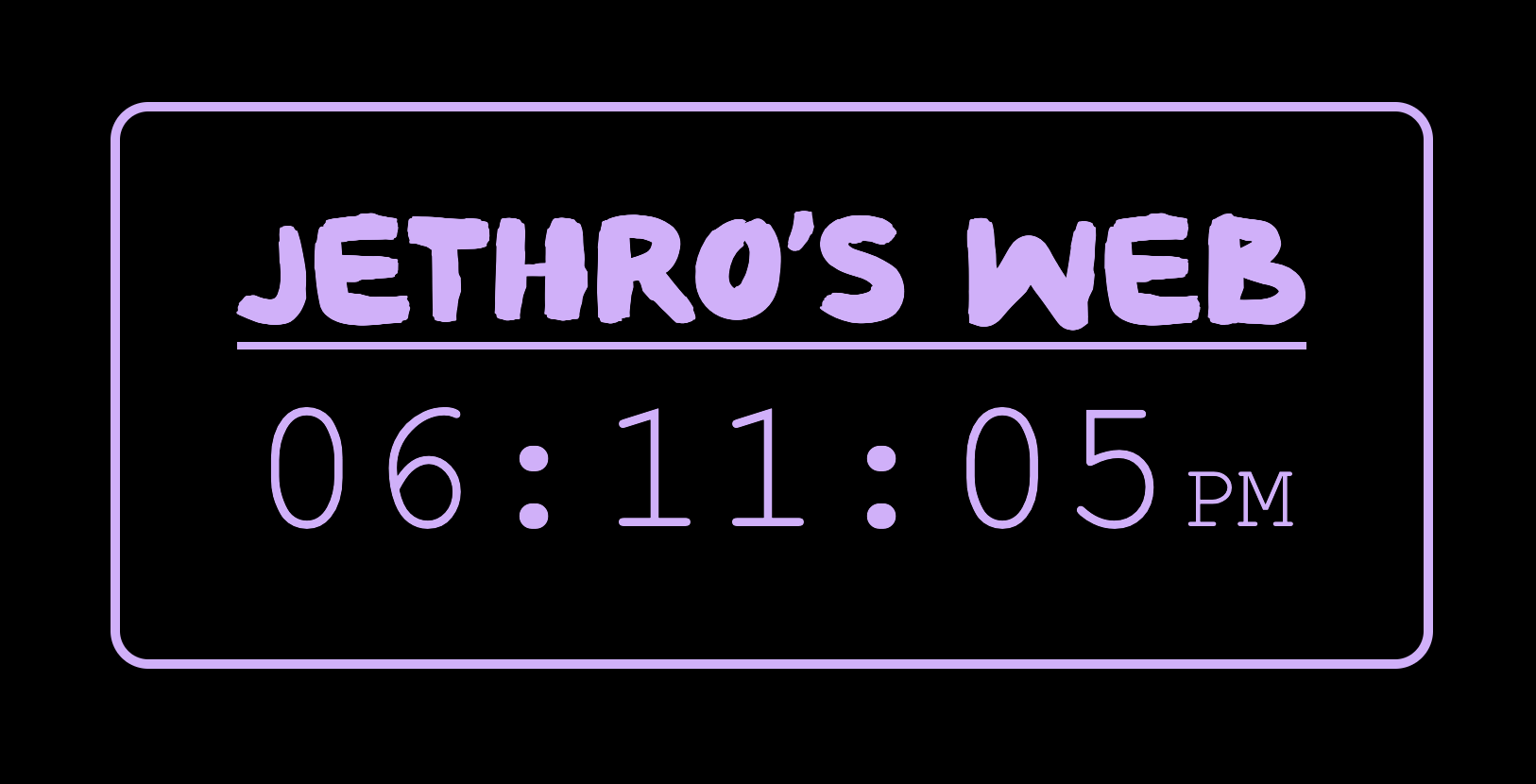 GitHub - jethrosweb/digitialClock