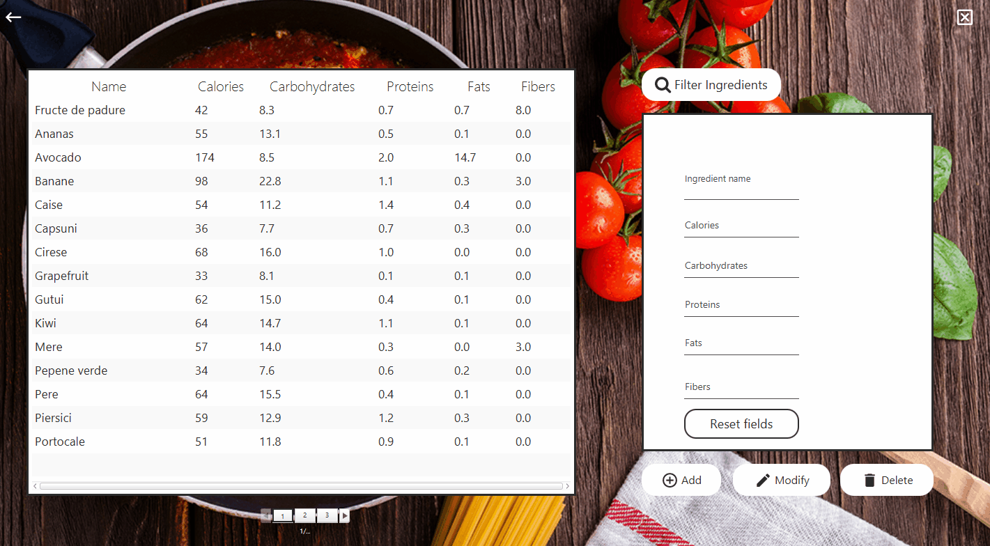 GitHub - TudorNan/FoodTracker