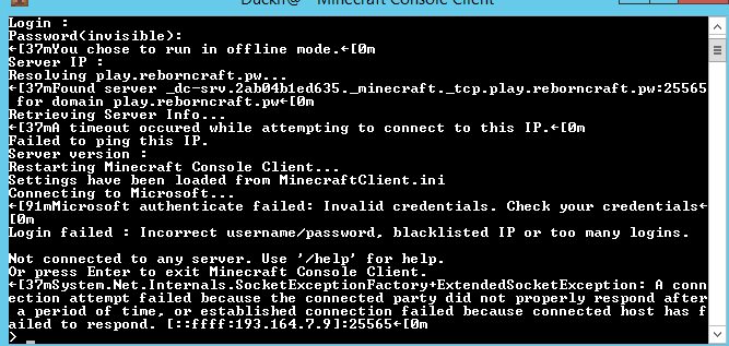 help me not working consle client · Issue #2482 · MCCTeam/Minecraft-Console-Client · GitHub