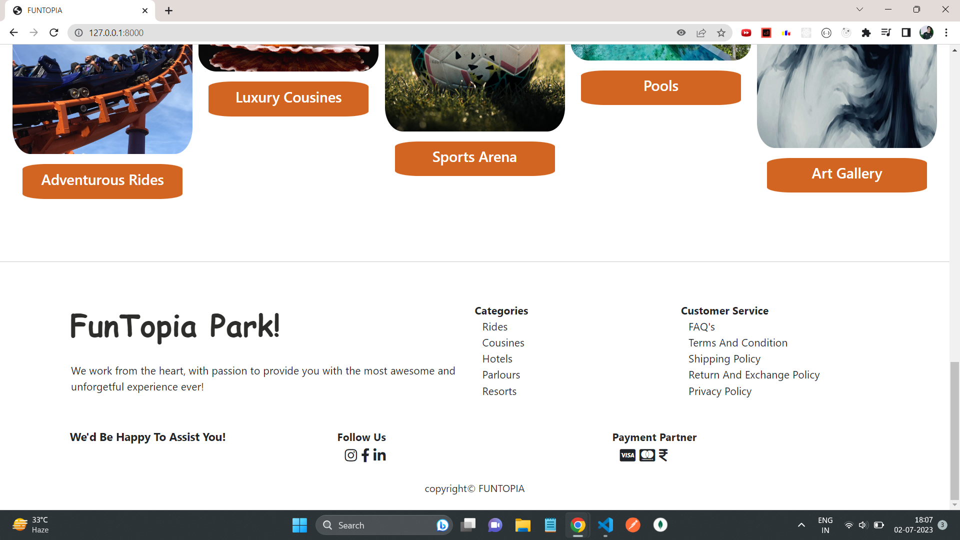 GitHub - amangupta1308/FUNTOPIA: Dispensed a one-stop platform of an Amusement Park where ...