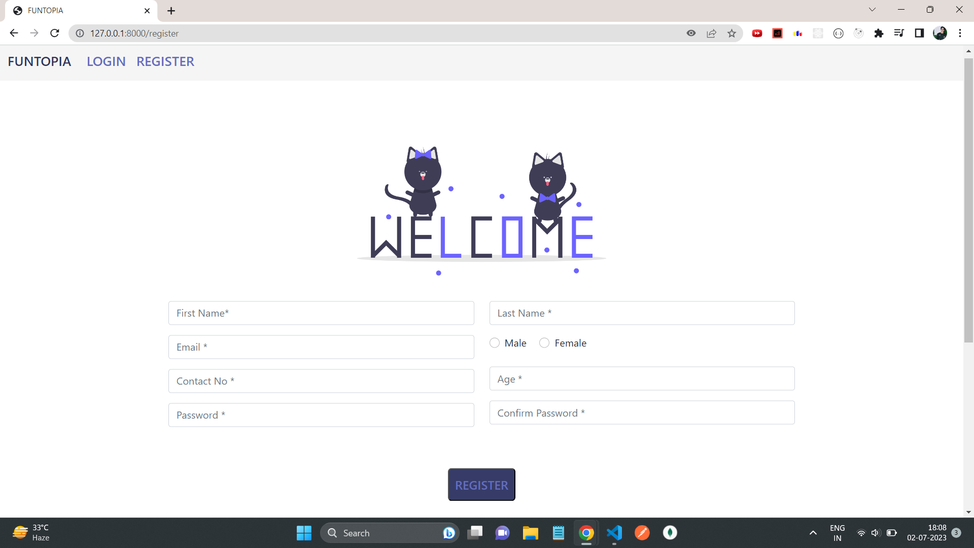 GitHub - amangupta1308/FUNTOPIA: Dispensed a one-stop platform of an Amusement Park where ...