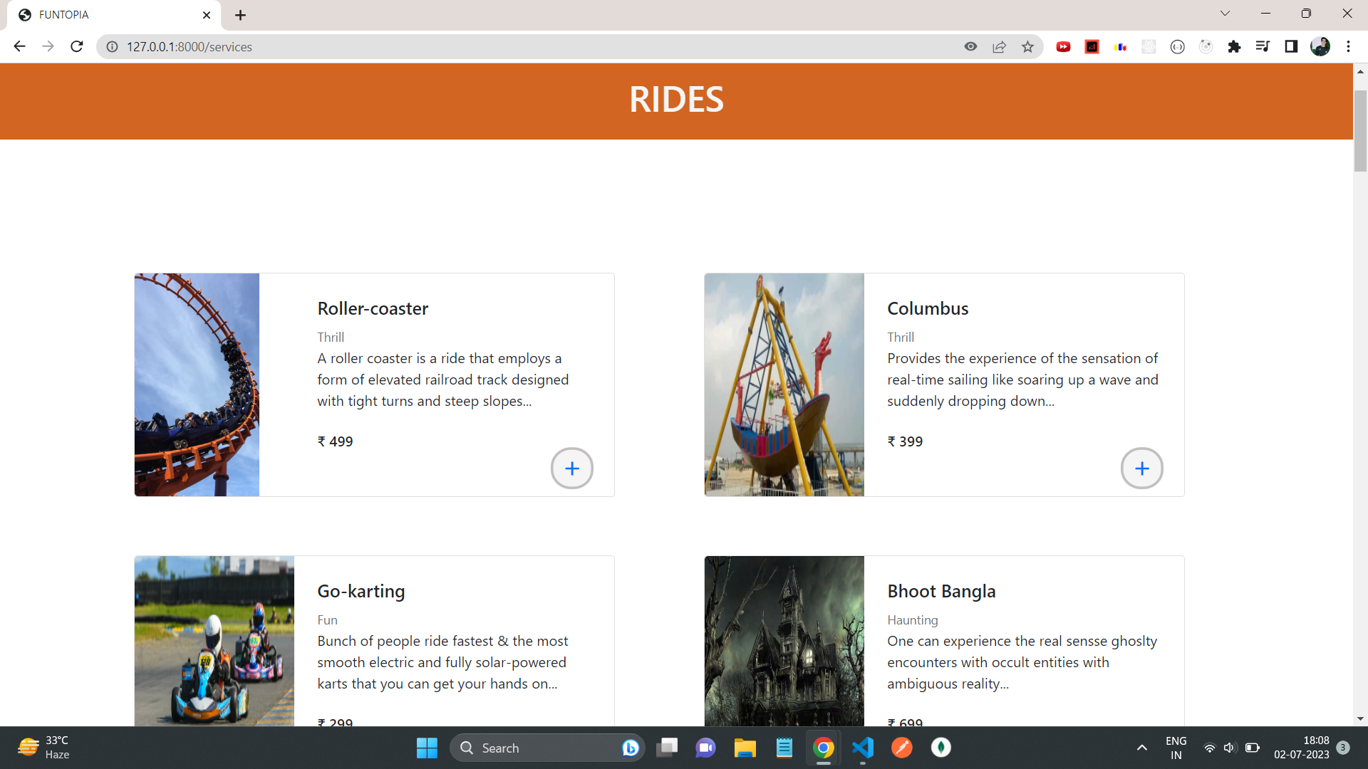 GitHub - amangupta1308/FUNTOPIA: Dispensed a one-stop platform of an Amusement Park where ...