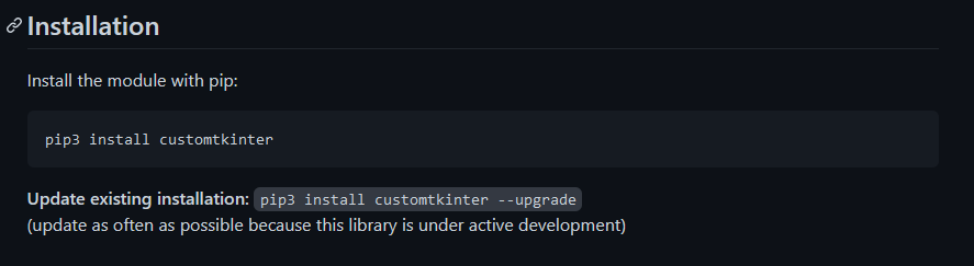 Error No Module Named Customtkinter · Tomschimansky Customtkinter · Discussion 883 · Github 5058