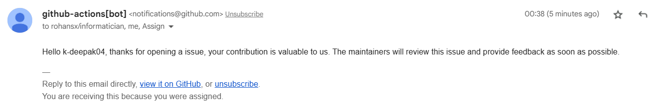 Feat: Add greeting bot · Issue #834 · MonalikaPatnaik/UMatter · GitHub