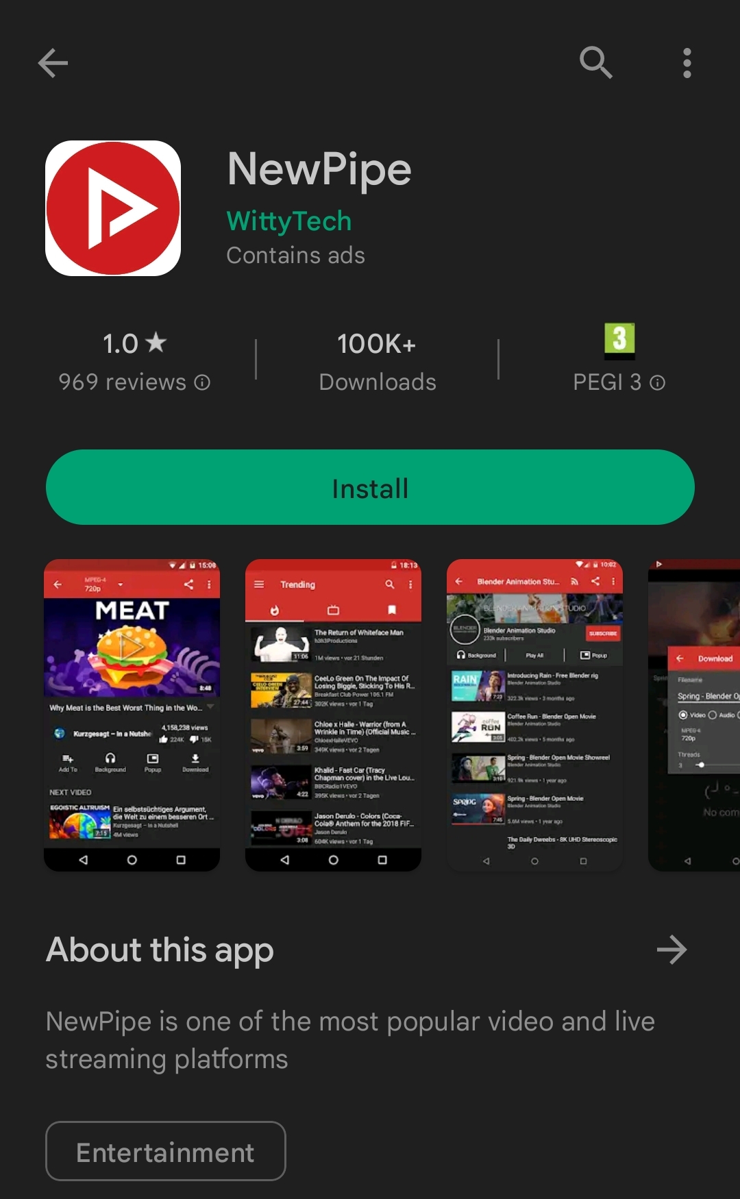 Fake newpipe app on the playstore? · Issue #9459 · TeamNewPipe/NewPipe · GitHub