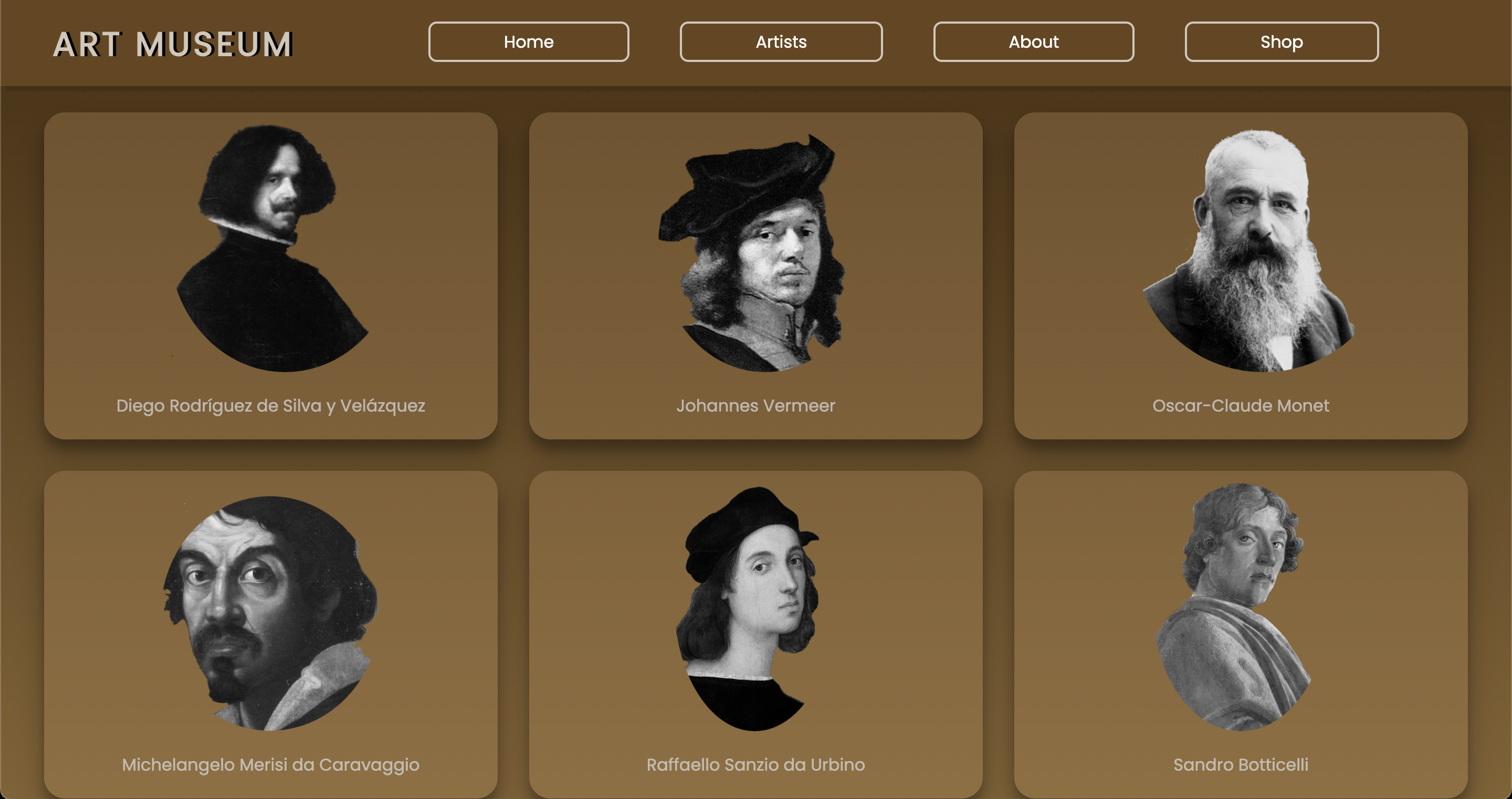 GitHub - Robert-Cabrera/Museum-Website: A museum website that makes use of a wide range of HTML ...