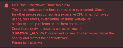 MCU shutdown and error · Issue #5044 · Klipper3d/klipper · GitHub