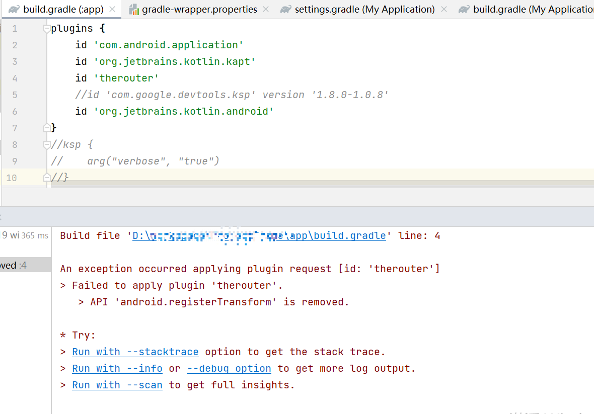 API 'android.registerTransform' is removed. · Issue #63 · HuolalaTech/hll-wp-therouter-android ...