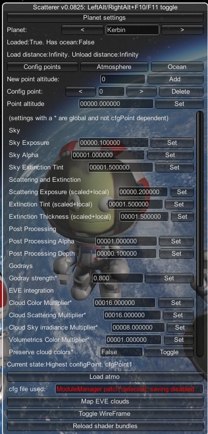 Unable to save custom atmoshpheric edits · Issue #145 · LGhassen/Scatterer · GitHub