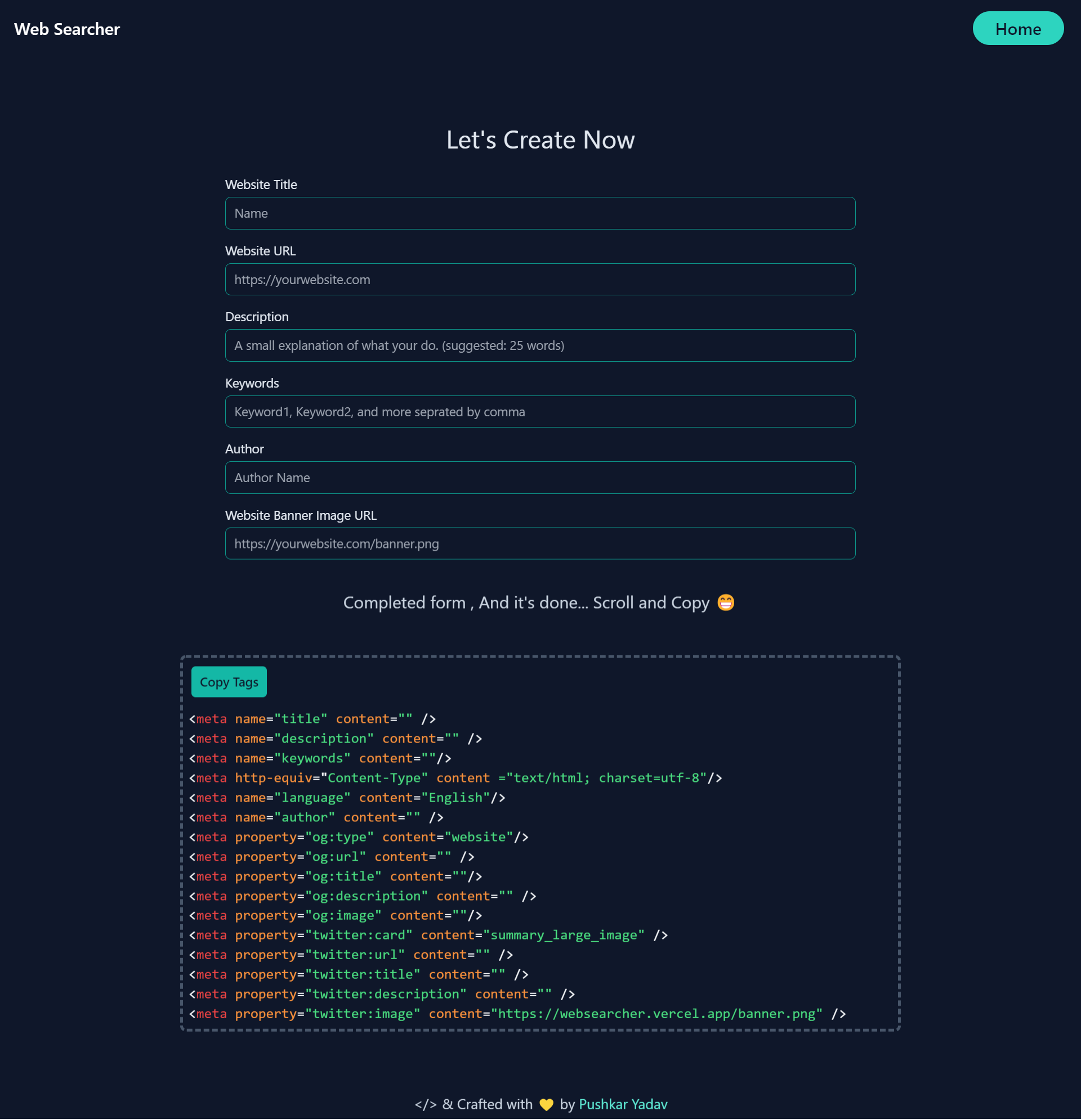 websearcher - Codesandbox