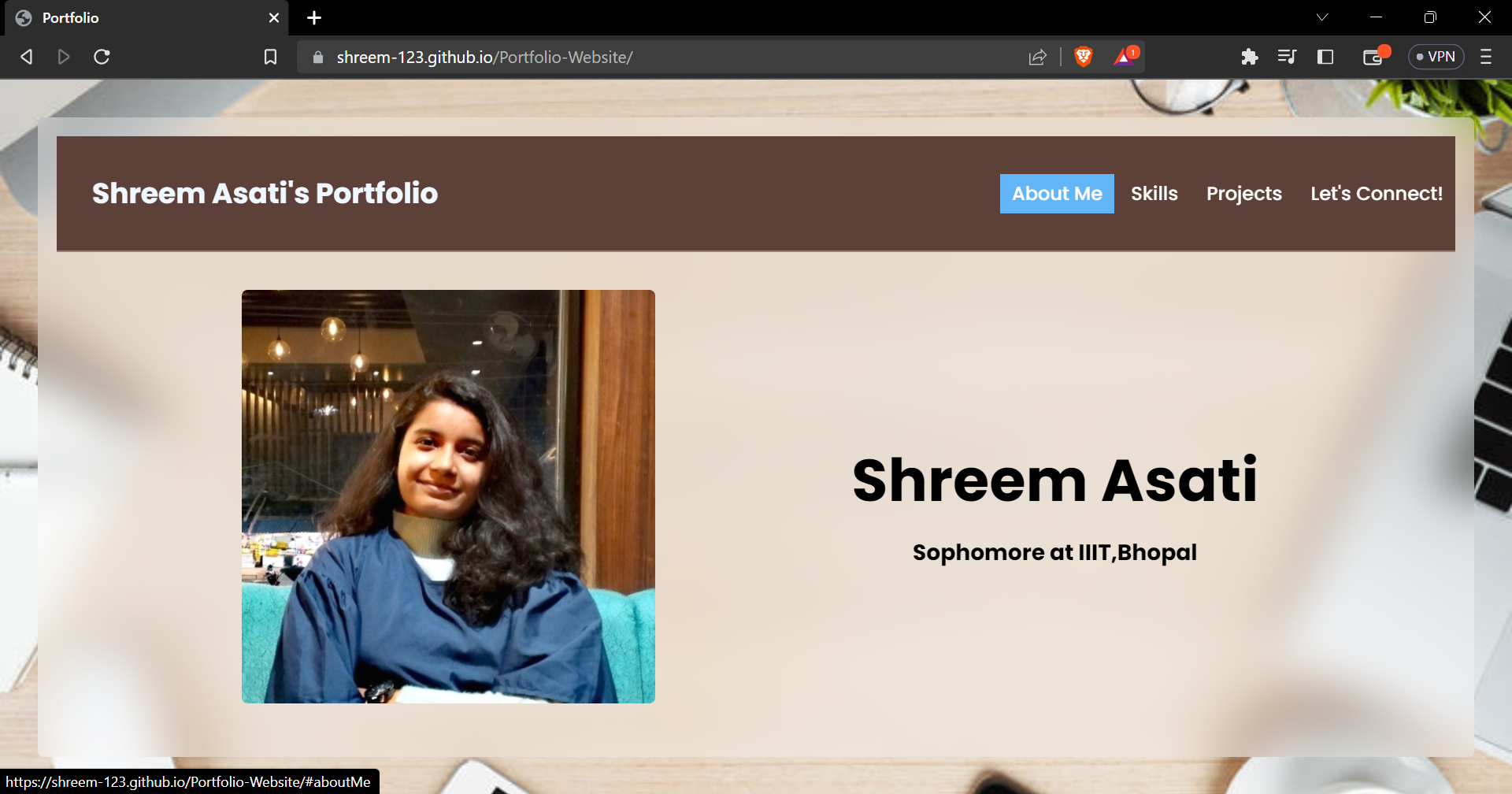 GitHub - shreem-123/Portfolio-Website: Here's my portfolio website