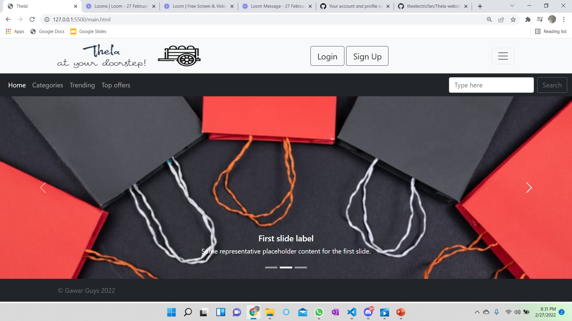 GitHub - theelectricfan/Thela-website: website for hackmol