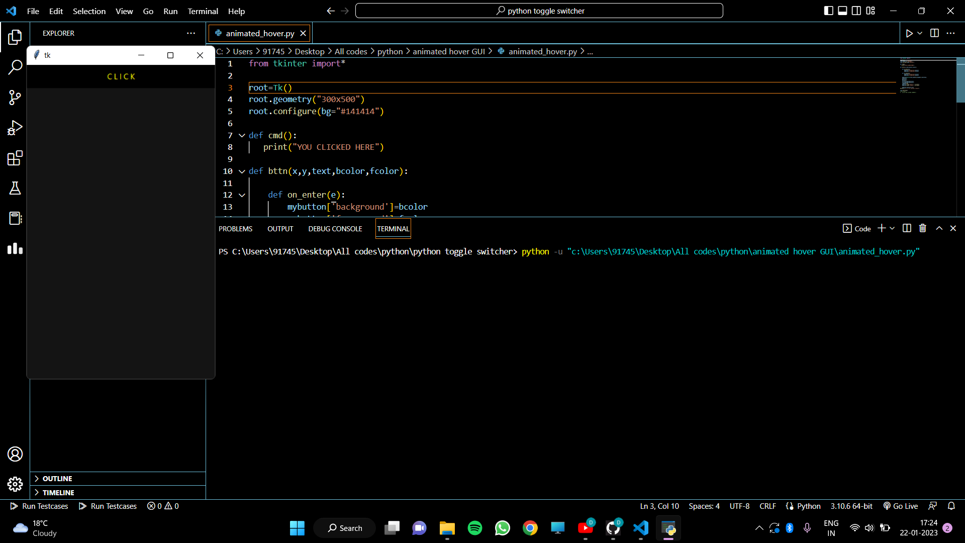 GitHub - Devottam2809/Animated-Hover-GUI