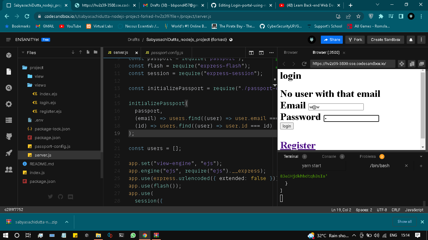 GitHub - ENSANITYel/Login-portal: Login portal using html and node js ...