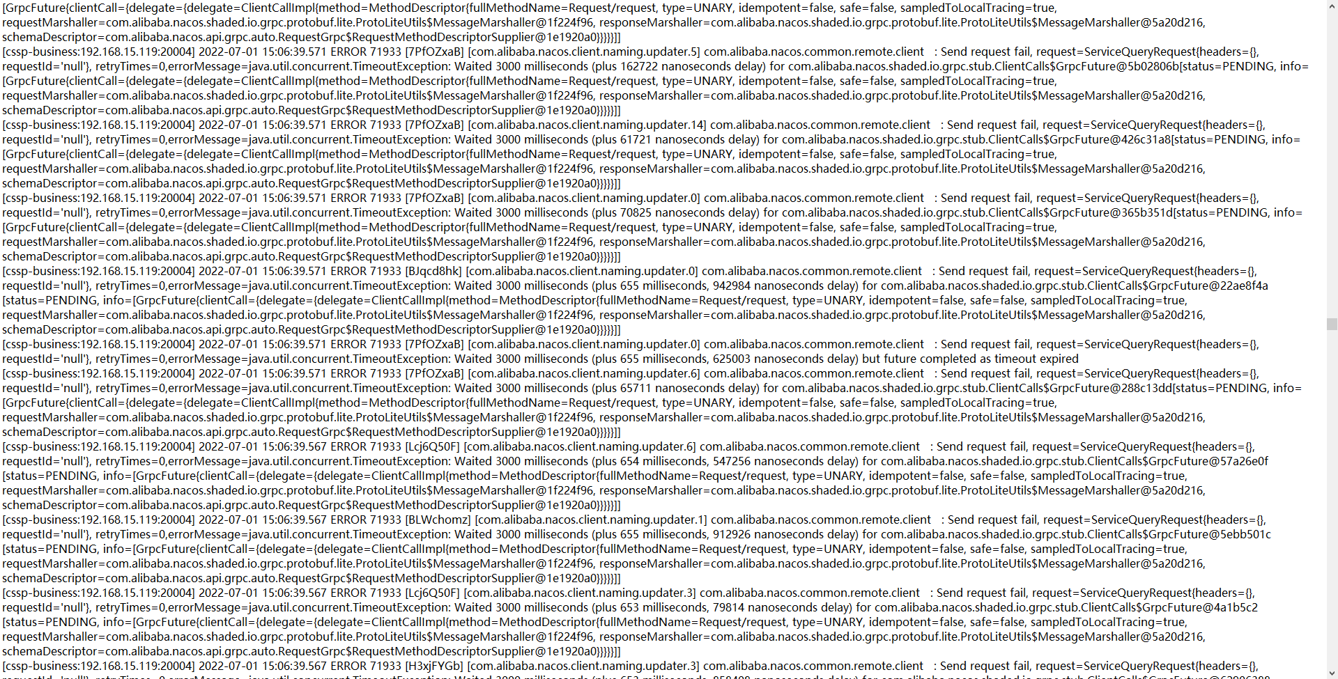 nacos客户端2.0.1 PoolThreadCache 内存溢出 · Issue #8663 · alibaba/nacos · GitHub