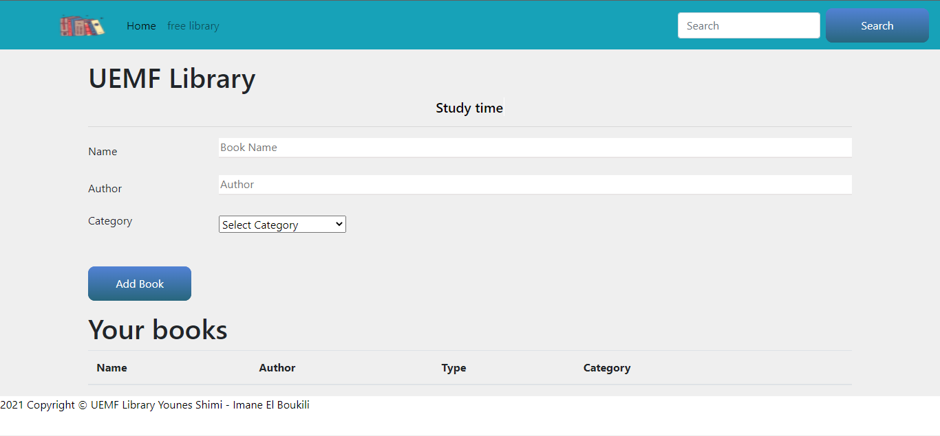 GitHub - youneshimi/Library: Uemf Library Management System project is a web application