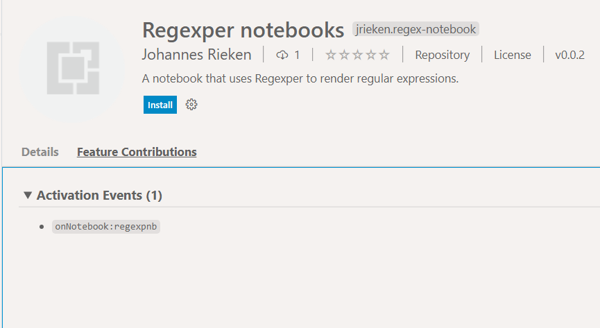 Extension `Feature Contributions` missing notebooks · Issue #125961 · microsoft/vscode · GitHub
