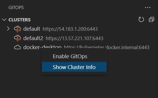 Finish Open Cluster info implementation on cluster node click · Issue #67 · weaveworks/vscode ...
